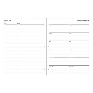SUHEYLA Ispirational Pen and Bluesky January 2023 - December 2025 2 Years Monthly Stapled Planner 8.5" x 11"