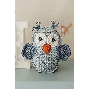 Circulo Amigurumi Maxi Yarn, 100% Mercerized Brazilian Virgin Cotton - Cotton Yarn for Crocheting & Knitting, Soft Yarn, Yarn Art - Worsted Weight Yarn, 4.76 oz, 124.6 yds – Gray Yarn, Color 8797