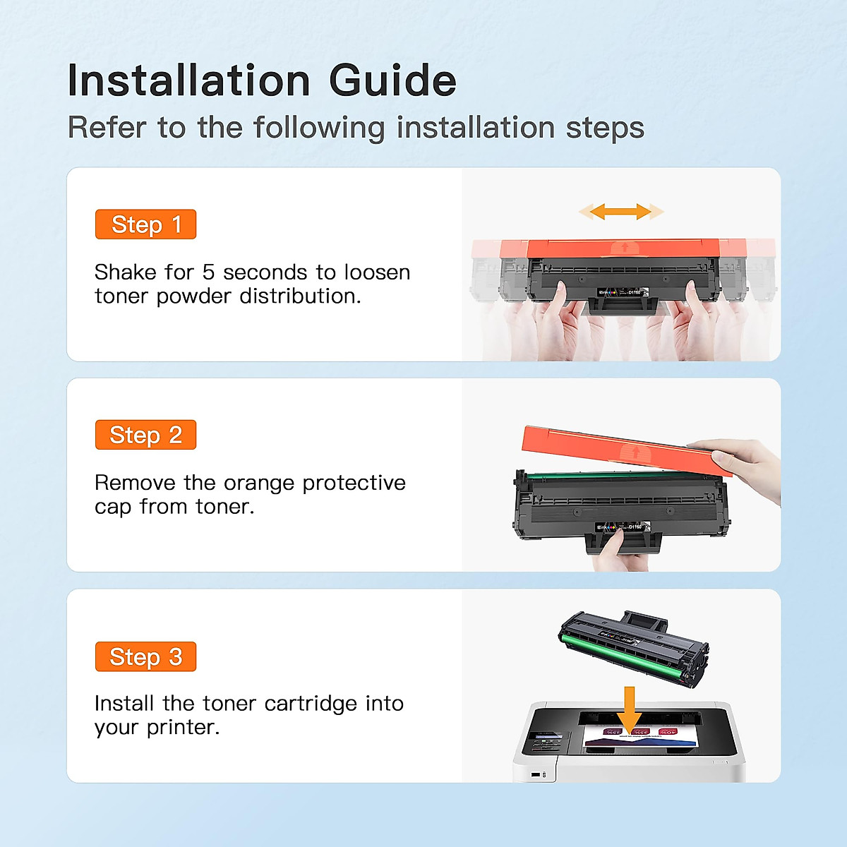 E-Z Ink (TM) Compatible Toner Cartridge Replacement for Dell YK1PM 1160 331-7335 HF44N HF442 to use with B1160 B1160w B1163w B1165nfw Mono Laser Printers (Black, 2 Pack)