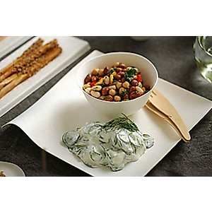 WASARA DM-014R Long Plate, White, 11.8 inches (30 cm), 6 Pieces