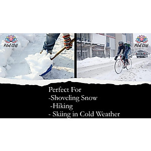 Petal Cliff 2 Pairs, Men's Heated Sox Socks Thick Thermal Socks Keeps Feet Warmer Longer 2.3 TOG heat rating.Size: 10-15. (Black)