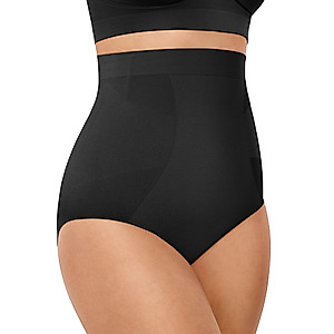 FeelinGirl Shapewear Tummy Control Underwear for Women High Waisted Panty Girdles Body Shaper Panties Black M/L