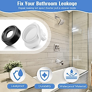 Dreyoo 4 Pcs 101237 Cup Seal & Diverter Gate Compatible with Moen 3800 Tub Spout, Tub Spout Replacement Parts for Shower Bathtub Faucet Diverter Spout