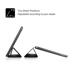 ProCase Slim Case for Galaxy Tab A 10.1 2016 SM-T580 T585 T587, Smart Cover Stand Folio Case for Galaxy Tab A 10.1 Inch Tablet -Black