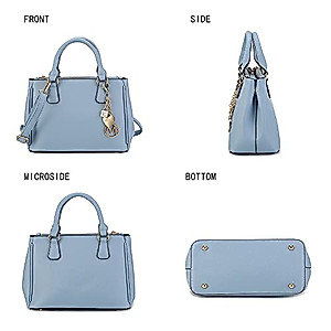 MKF Collection Satchel Bags for Women With Wristlet Wallet, Vegan Leather Shoulder Pocketbook Handbag Purse