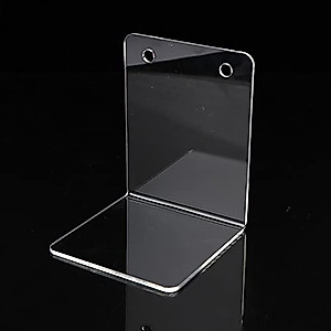 PRVDV Adjustable Bookends 1Pcs Transparent Book Stand L-Shaped Desk Storage Box Desktop Book Holder Stationery