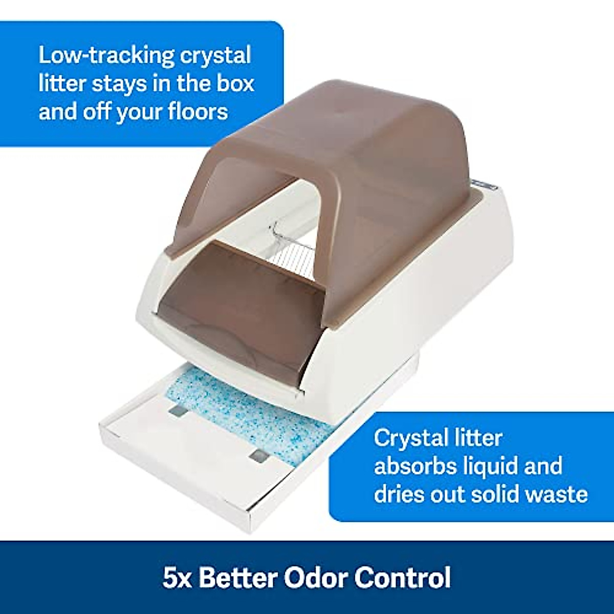 PetSafe ScoopFree Self-Cleaning Cat Litter Box Privacy Hood, Taupe