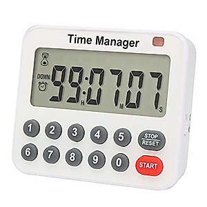 AIMILAR Digital Kitchen Timer - Magnetic Count Up Down Direct Entry Cooking Timer with Loud Alarm, Auto Shut-Off & Memory Function, 99 Hrs 99 Mins 99 Secs, 10 Key Timer for Cooking, Exercise, Games