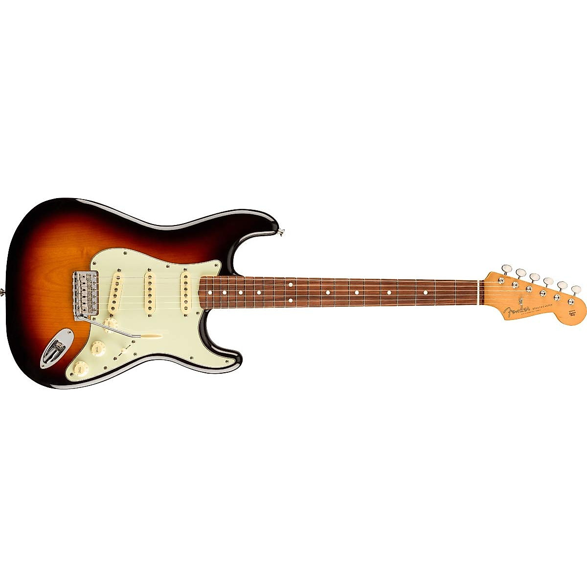 Fender Vintera 60s Stratocaster Electric Guitar, with 2-Year Warranty, 3-Color Sunburst, Pau Ferro Fingerboard