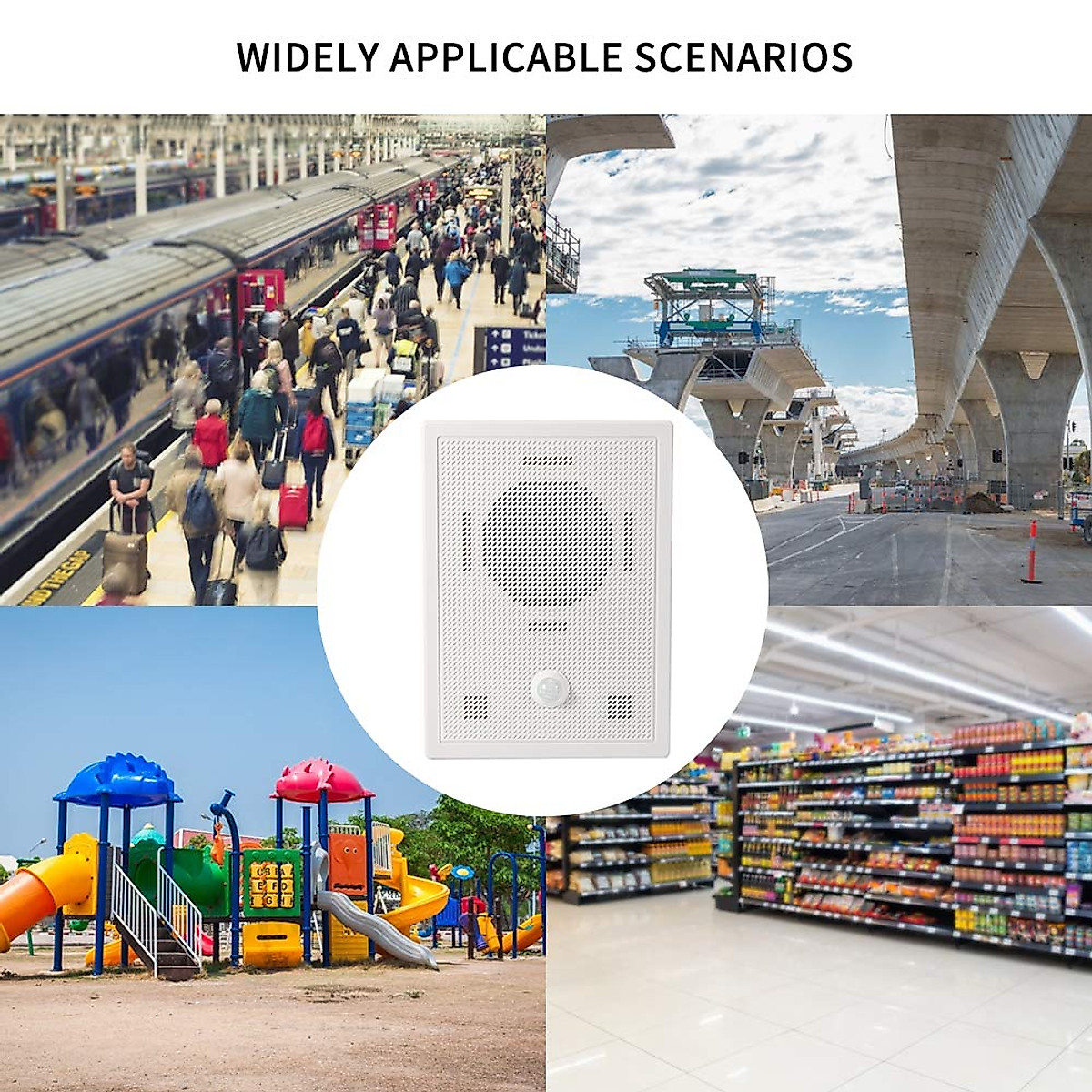 Voice Recordable Audio Player, Entrance Welcome Doorbell, Entrance Greeting Speaker for Shop Store Supermarket with High Decibel Motion Sensor (US)