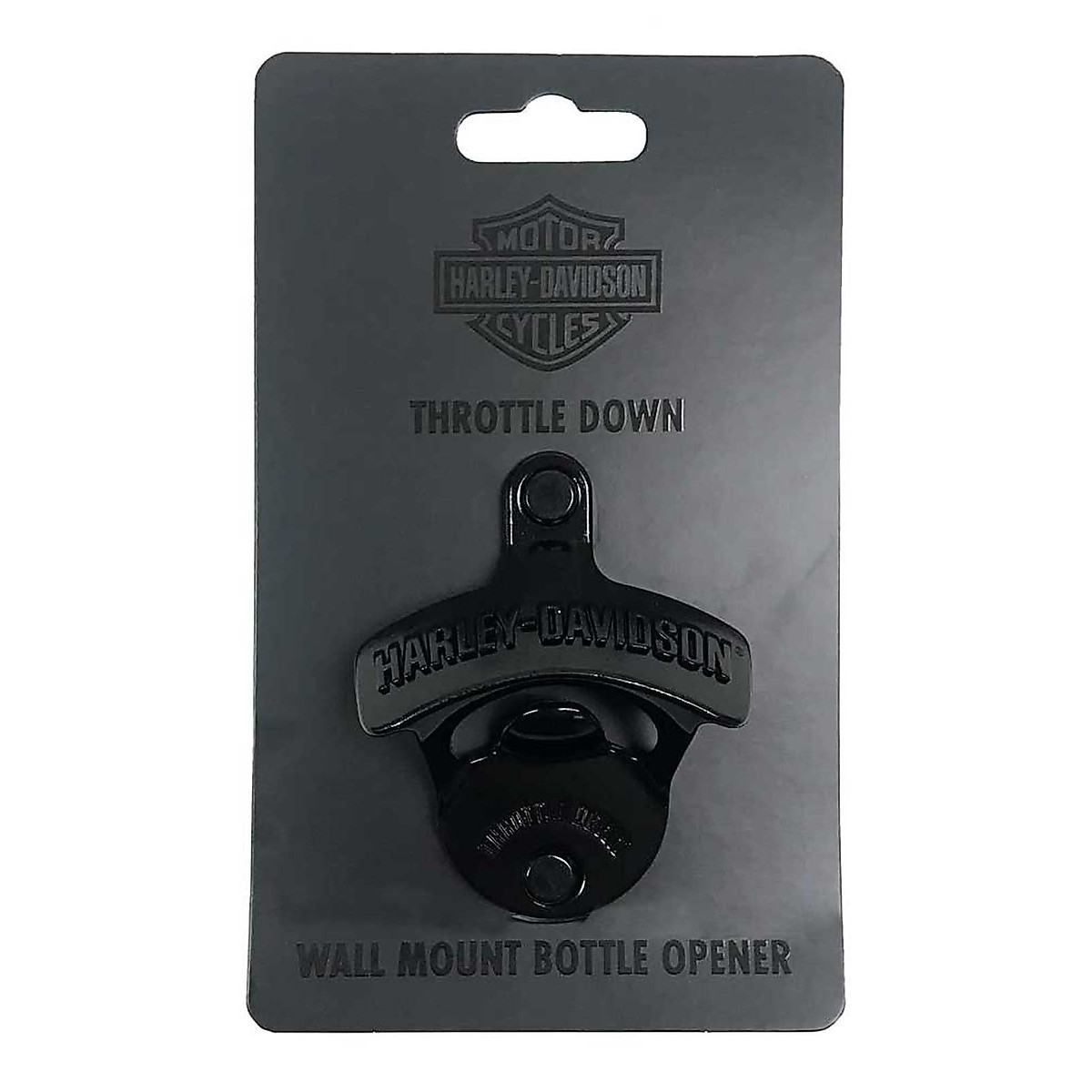 Harley-Davidson Custom Throttle Down Wall Mount Bottle Opener - Zinc Alloy