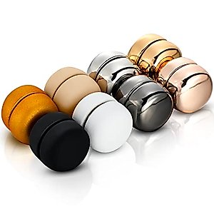 8 Pieces Hijab Magnetic Pins,Strongest Commercial Strength Magnetic Hijab Pins Buttons for Women Multi-Use Colorful Scarf Small Magnetic Hijab (Rustic Style)