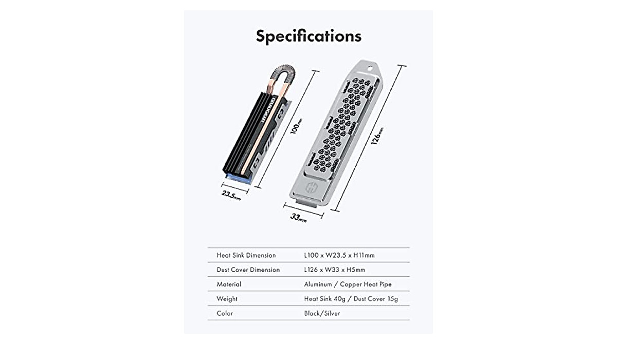 GRAUGEAR PS5 SSD Heatsink Cover – Superior Cooling