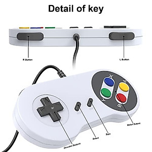 16 Bit Handheld Controller Gamespad Handle for HD821 Games Console