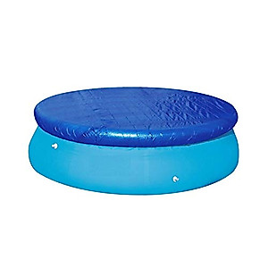 15ft Pool Cover, Swimming Pool Cover Inflatable Swimming Pool Cover Round Easy Set Cover for Frame Pools in Summer Outdoor Swimming