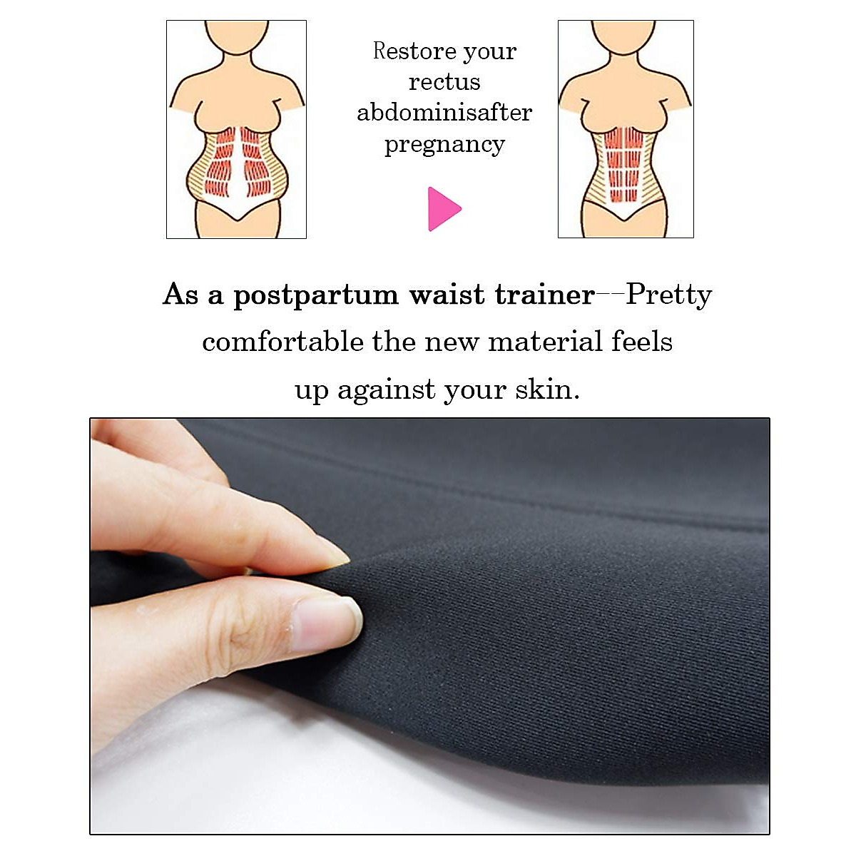 GainKee Waist Trainer with Zipper Women's Shapewear Waist Cinchers Corset Waist Trainer for Women (X-Small, Belt)