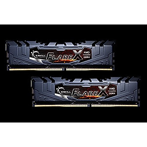 G.Skill Flare X Series 16GB (2 x 8GB) 288-Pin DDR4 2400 (PC4 19200) for AMD Ryzen Desktop Memory Model F4-2400C15D-16GFX