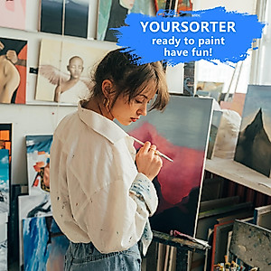 Canvases for Painting 48 Pack, 8x10 inch Blank Painting Canvas Boards for Painting Supplies, Primed Acid-Free 100% Cotton Canvas Panels for Acrylic Oil Tempera Watercolor Paints, Art Supplies