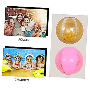 Alasum 4pcs Transparent Beach Ball Boys Beach Toys Childrens Toys Beach Balls for Kids Kid Toy Water Toy Ball Summer Pool Ball Water Playing Ball Pool Party Inflatable Water PVC