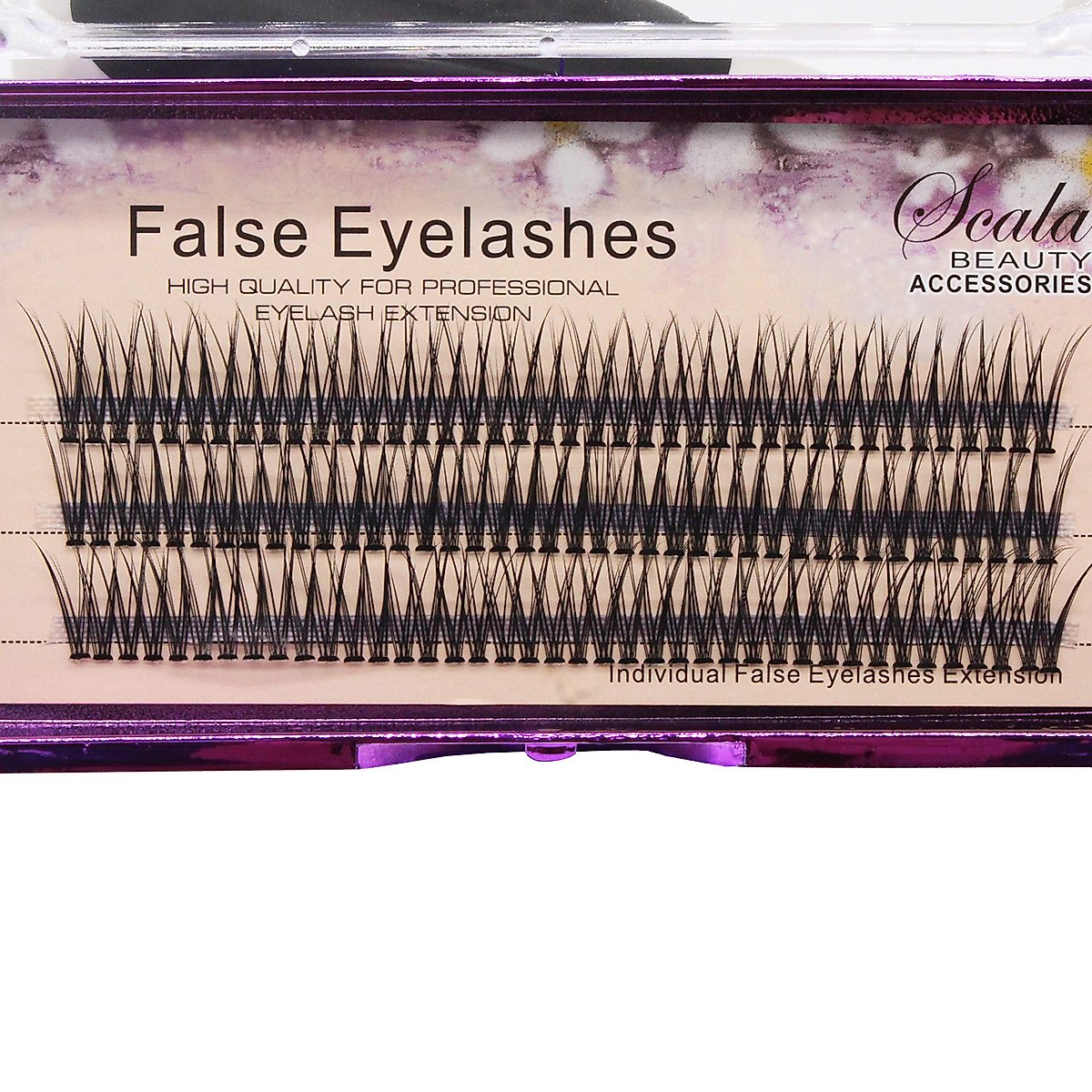 Bodermincer 120pcs 8mm/10mm/12mm/14mm/16mm to Choose Fish Tail Design 0.1 C Curl 3D Individual Mink False Eyelashes Extension Soft Black Fake False Eye Lashes （16mm）