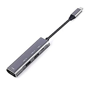 XUNMAIFHB Portable Docking Station,Type-c Docking Station USB3.0 Converter 4k MacBook to HDMI PD HUB HDMI USB2.0 USB3.0 Video Transmission Fast Transmission