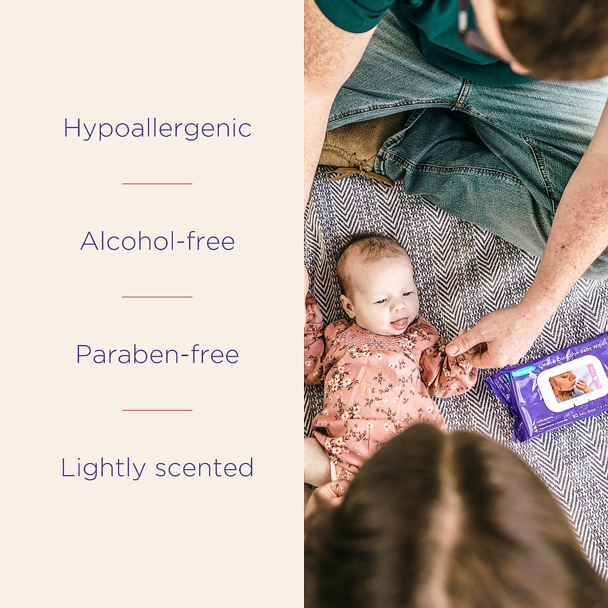 Lansinoh Baby Wipes, Gentle on Sensitive Skin, Made with Lanolin, Hypoallergenic & Lightly Scented, 480 Count (Pack of 6)