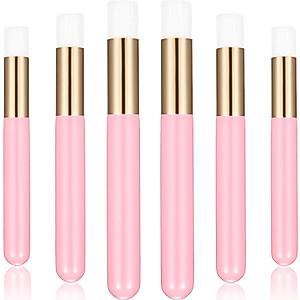 20 Pieces Lash Shampoo Brushes, Peel Off Blackhead Brush Remover Tool, Nose Pore Deep Cleaning Brush, Facial Cleansing Brushes, Eyelash Extensions Blackhead Brush Washing Brush Lash Cleanser (Pink)