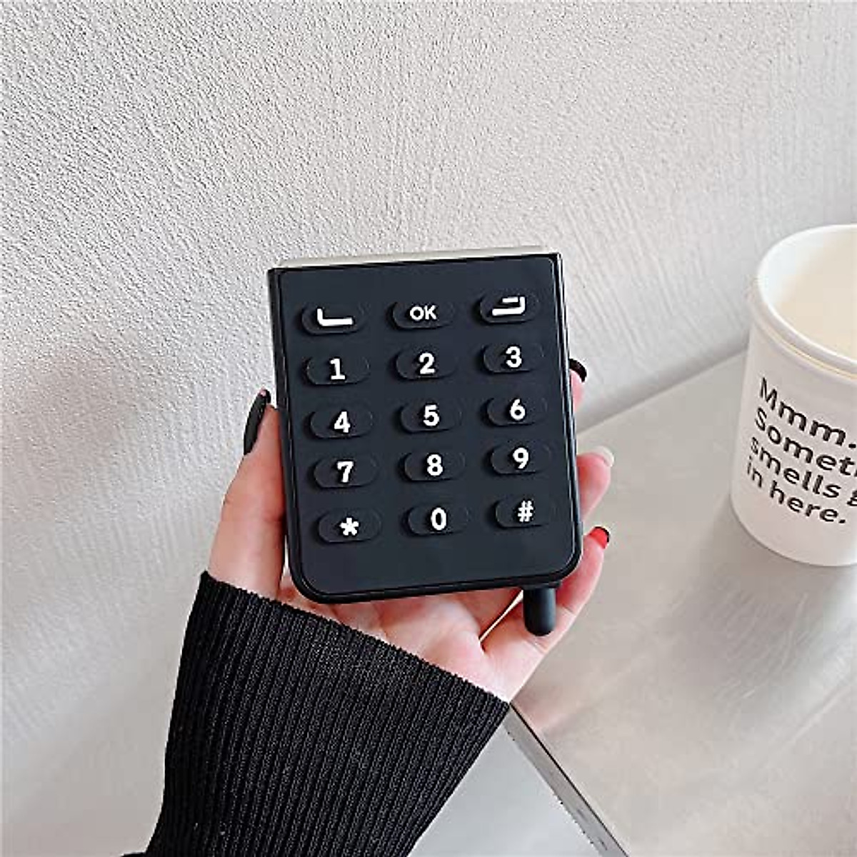 NiceKing Compatible with Samsung Galaxy Z Flip 3 5G 2021 Case Hard Plastic Frame Silicone Shockproof Cover for Samsung Z Flip 3 Black