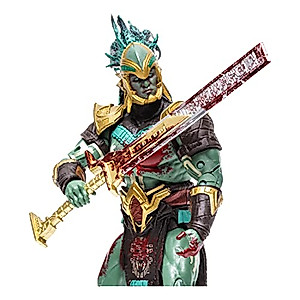 McFarlane Toys Mortal Kombat Kotal Kahn (Bloody) 7" Action Figure with Accessories