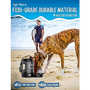 Dog Water Bowl Dispenser,Travel Dog Bowls for Camping Hiking Dog Park, 77OZ Dog Water Dispenser with Pull-Out Travel Water Bowls for Dogs,Dog Travel Water Bowl Dispenser Pet Dog Water Bottle,BPA Free