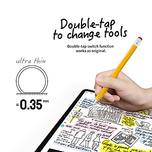 ELETIUO Silicone Case Compatible with Apple Pencil 2nd Generaion Cover,Protective Holder Grip Sleeve with Cap Accessories Compatible with iPad Pro 11 12.9 inch,Yellow