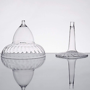 Fineline Settings 12-Piece Flairware2-Piece Margarita Glass, 12-Ounce, Clear