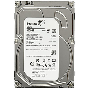 Seagate SV35 3TB 7200RPM SATA 6-Gb/s 64MB Cache 3.5-Inch Internal Drive for Video Surveillance (ST3000VX000)