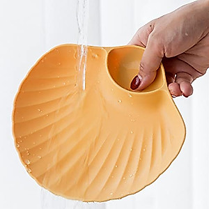 ZOOFOX Set of 10 Chips and Dip Plates, Plastic Divided Snack Plate for Dip, Appetizers, Snacks, Veggies, Chips, Two Compartment Serving Tray Set for Party, Festival and More