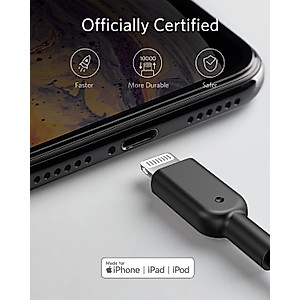 Anker iPhone Charger Cable, Powerline II Lightning Cable (10ft), Durable Cable, MFi Certified for iPhone Xs/XS Max/XR/X / 8/8 Plus /7/7 Plus, iPad 8
