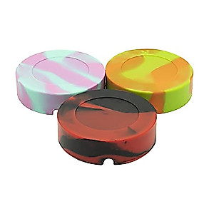 Silicone Ashtray,Hitsuki 3Pcs Unbreakable Outdoor Cool Ash Tray Sets for Weed,Withstand High Temperature Cigar Ashtrays for Outside,Rubber Cute Home Ashtrays for Cigarettes
