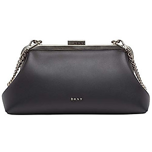 DKNY Farrah Leather Black & White Clutch