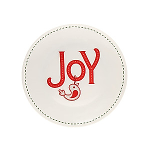 Godinger Holiday Plate Christmas Themed Platter - 11 Inches