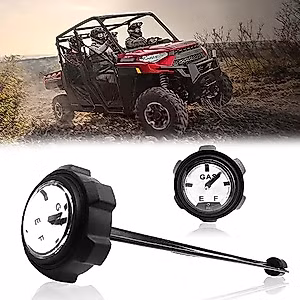 Ranger Gas Cap with Gauge, UTV Fuel Gas Cap Gauge Compatible with Polaris Ranger 400 425 500 700 TM Fuel Gauge # 1240119, Anti-Corrosion Material