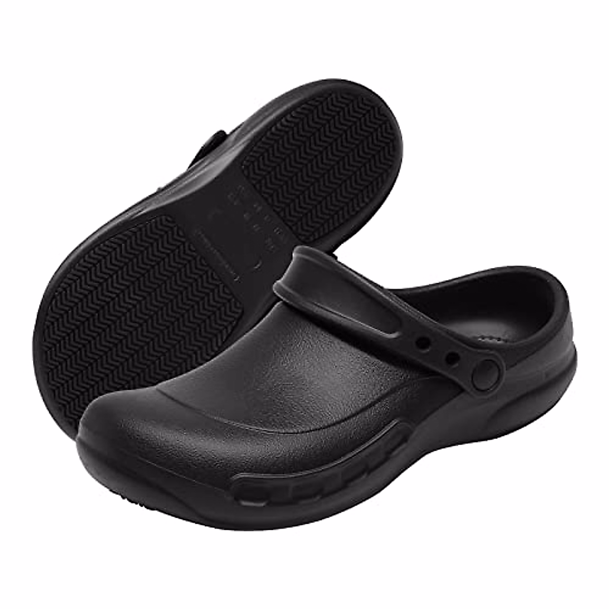 Men Non Slip Chef Shoes, Waterproof Nursing Work Clog for Kitchen, Zapatos para Trabajar En Restaurante De Hombre Black