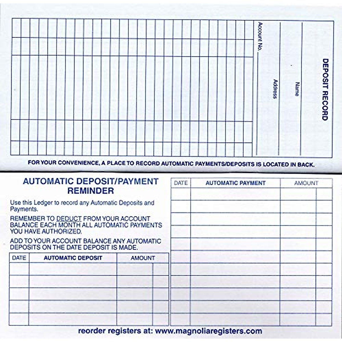 18 Pack Check Registers for Personal Checkbook, 23-24-25 Calendars, Transaction Register and Ledgers