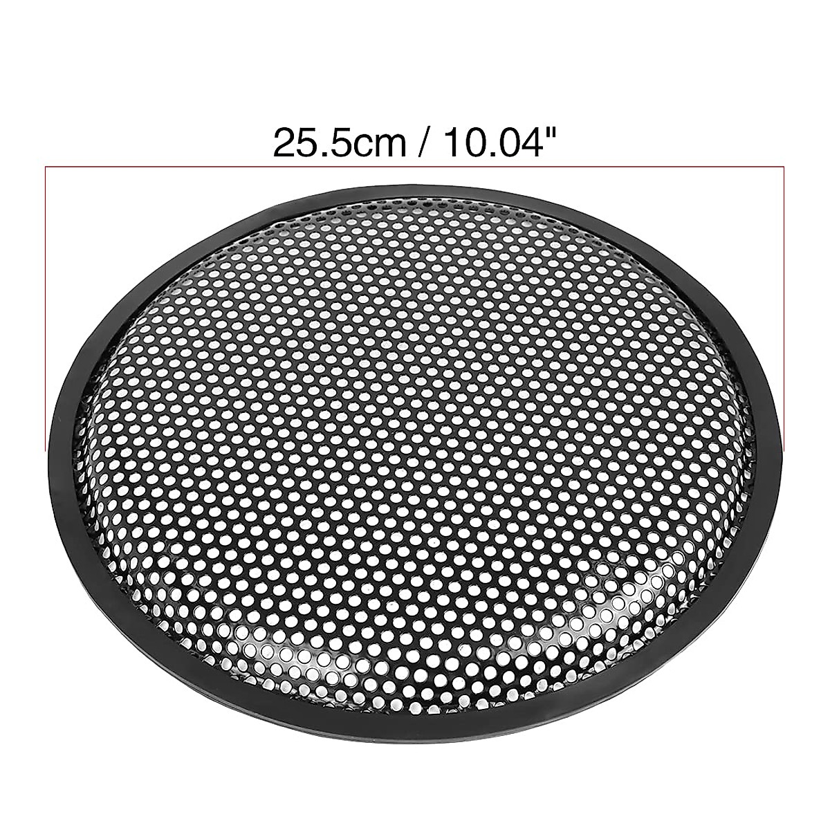 X AUTOHAUX Universal 10 Inch Car Audio Speaker Subwoofer Metal Waffle Grill Cover Protector with Rubber Edge and Clips