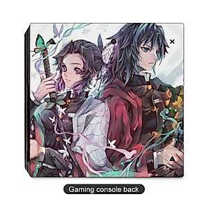 Anime boy girl Kochou Shinobu PS4pro controller and console skin sticker protective cover wireless/wired gamepad controller Full body skin Body Vinyl Sticker Decal Cover Skin