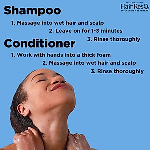 Petal Fresh Hair ResQ Original Formula Natural Thickening Biotin Shampoo & Weightless Conditioner For Noticeably Thinning Hair, Strengthens & Volumizes, Vegan & Cruelty-Free 2 Count (Bundle)