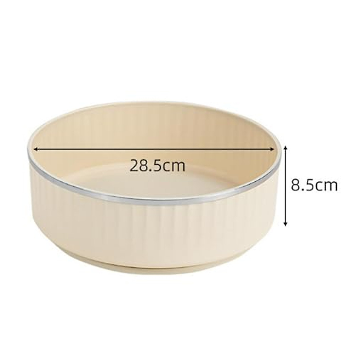 Lazy Susan Turntable Organizer Spice Rack Organizer Large Capacity Rotating Makeup Organizer for Cabinet Table Fridge Storage, White