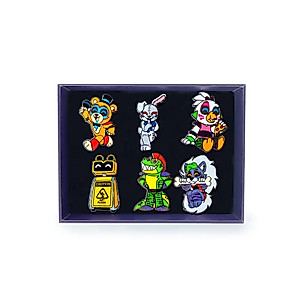 Youtooz Five Nights At Freddy's Security Breach Pin Set, Official Licensed FNAF Security Breach Pins, Collectors Box Includes 6 Pins By Youtooz Five Nights At Freddy's Collection