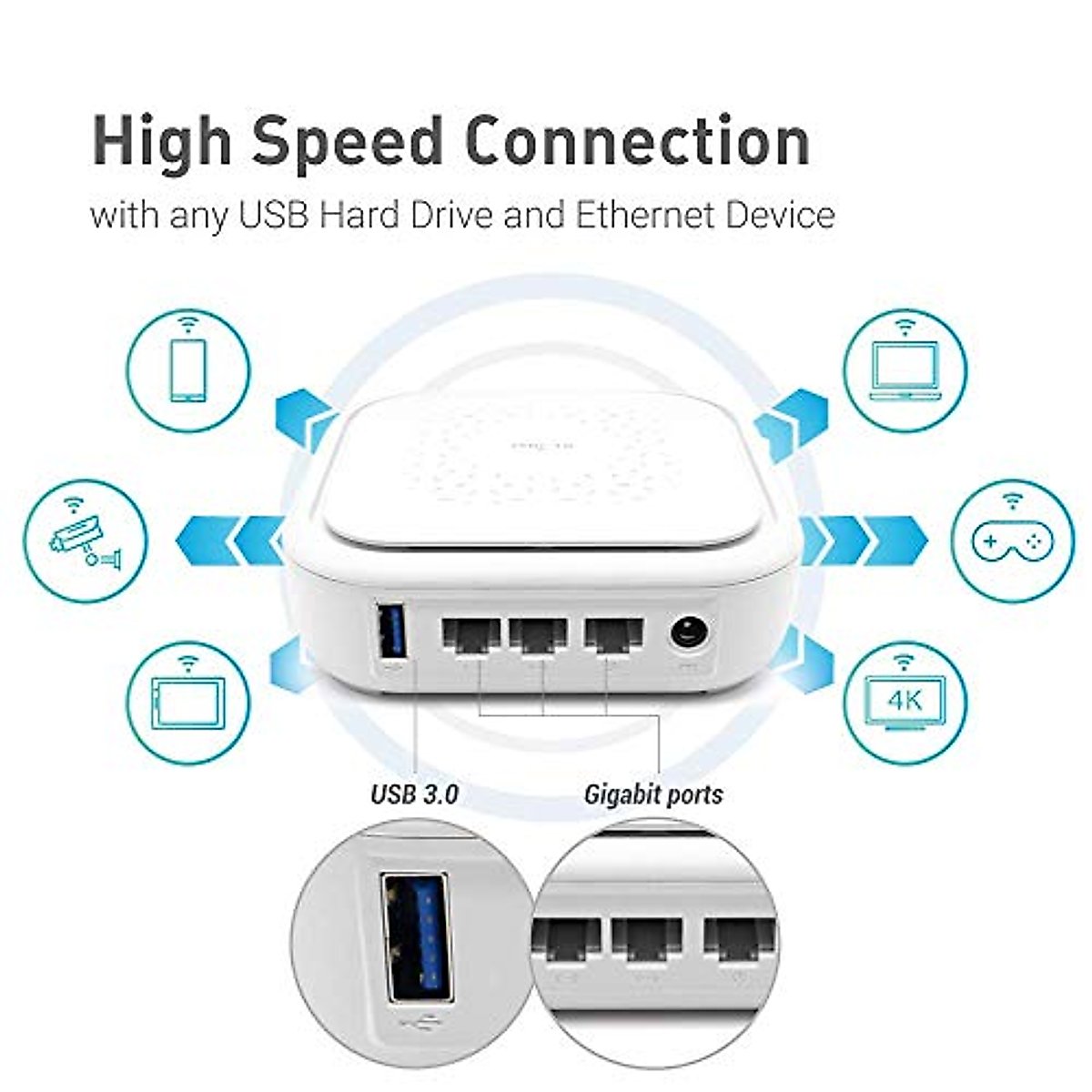 GL.iNet GL-B1300 (Convexa-B) Home AC Gigabit VPN Router, 400Mbps(2.4GHz)+867Mbps(5GHz) High Speed, DDR3L 256MB RAM/32MB Flash ROM, OpenWrt Pre-Installed, Wi-Fi Networking, Power Adapter Included