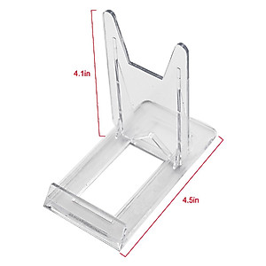 Artliving Two Part Adjustable Clear Acrylic Plastic Display Stand Easel (set of 6)