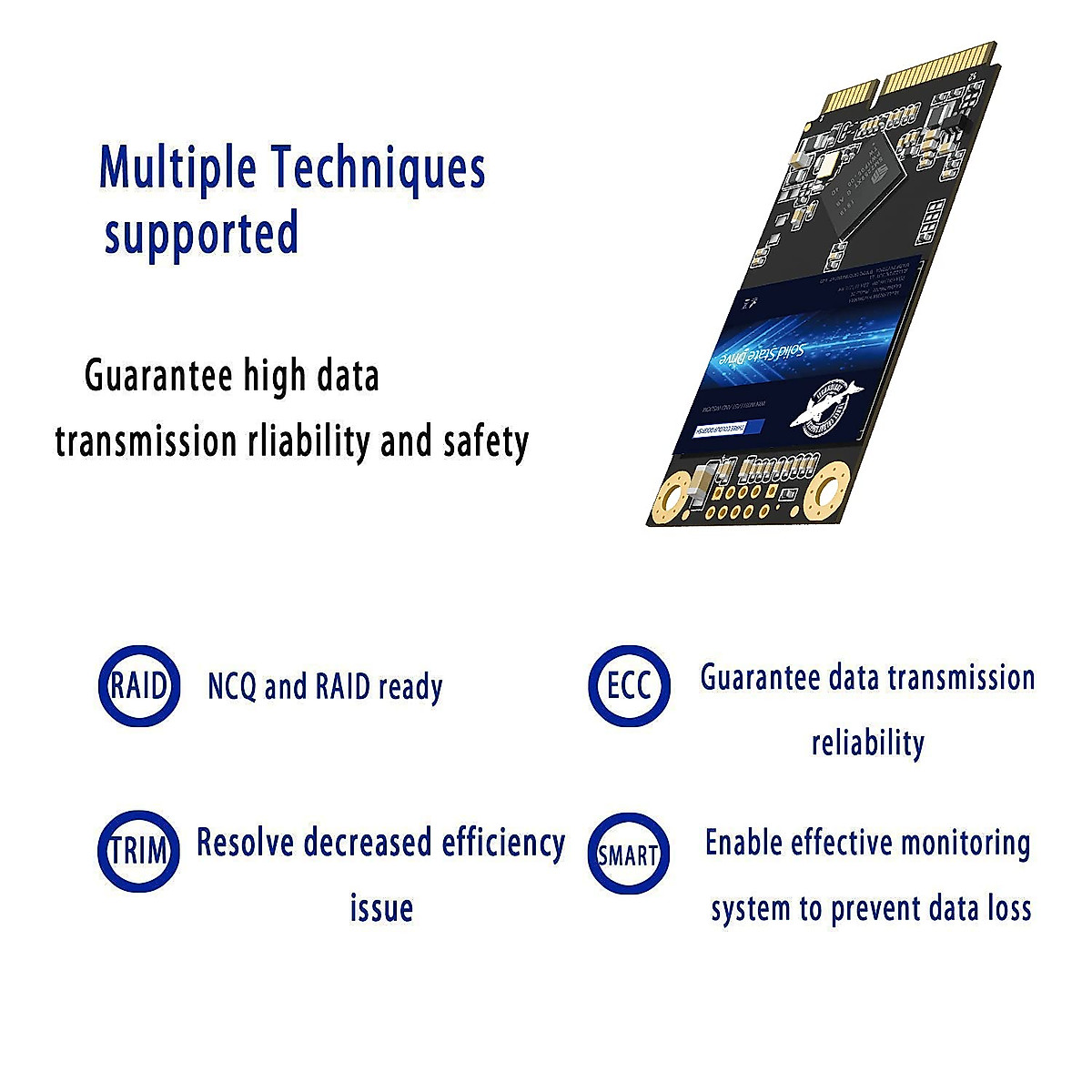 SSD mSATA 512GB Dogfish Internal Solid State Drive High Performance Hard Drive for Desktop Laptop SATA III 6Gb/s Includes SSD 16GB 32GB 60GB 64GB 120GB 128GB 240GB 250GB 480GB 500GB (512GB MSATA)