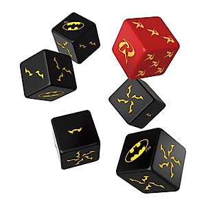Q-Workshop Batman Miniature Game - D6 Batman Dice Set (6), Standard (15mm - 17mm)